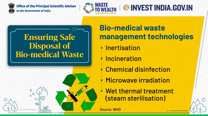Ensuring safe disposal of bio-medical waste